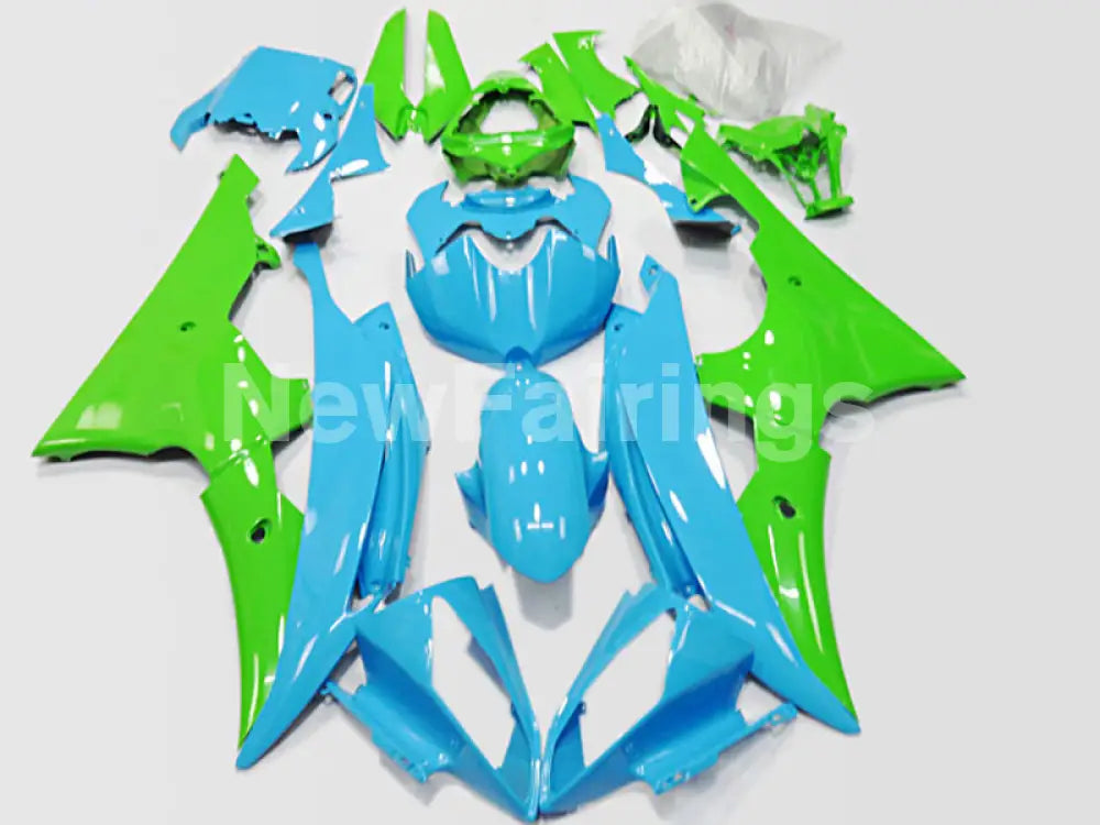 Blue and Green No Decals for YZF R6 Fairing Kit with Selective Buying ...