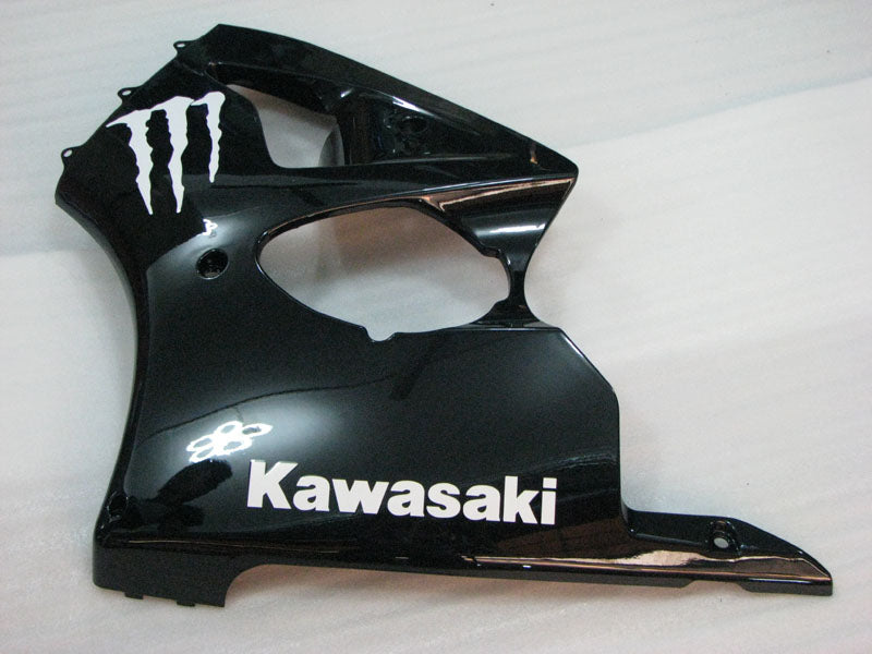 Black Monster Ninja ZX 6R 00 02 Fairing Kit for Your Bike – NewFairings