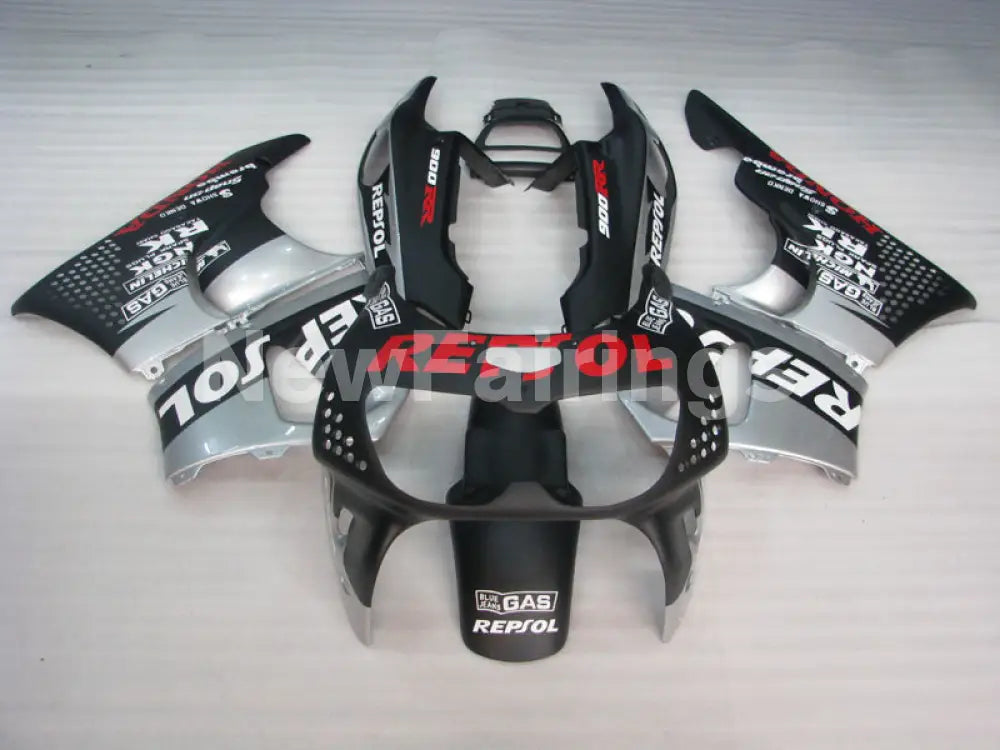 Transform your CBR 900 RR 94-95 with Matte Black & Silver Repsol ...