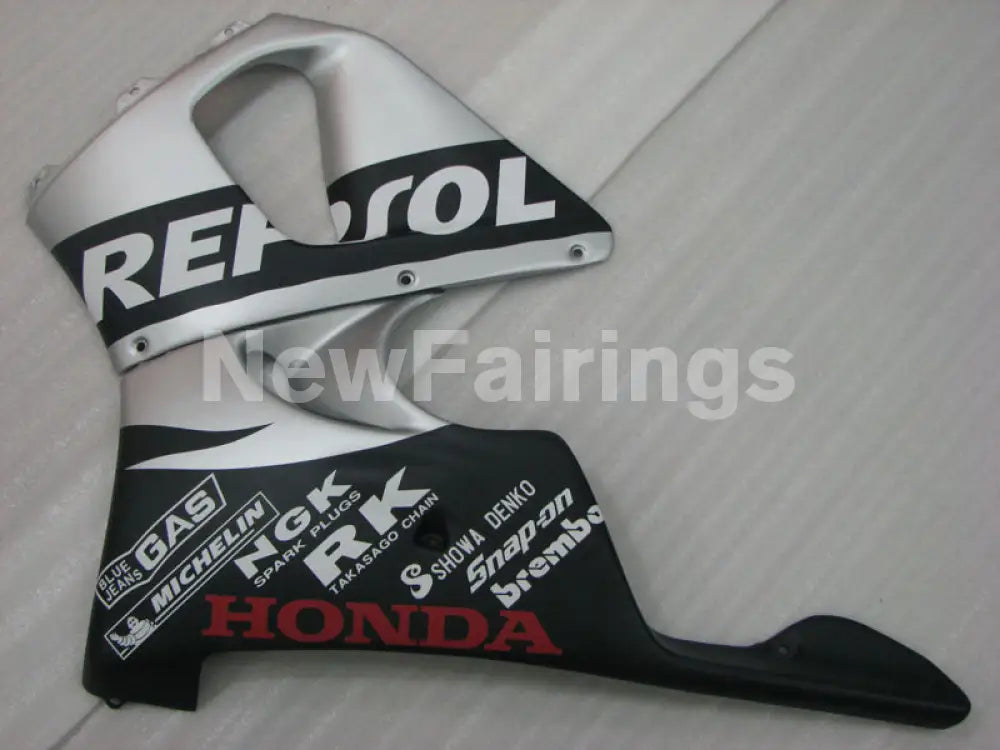 Upgrade Your Ride with Matte Black & Silver Repsol - CBR 919 RR Fairing ...