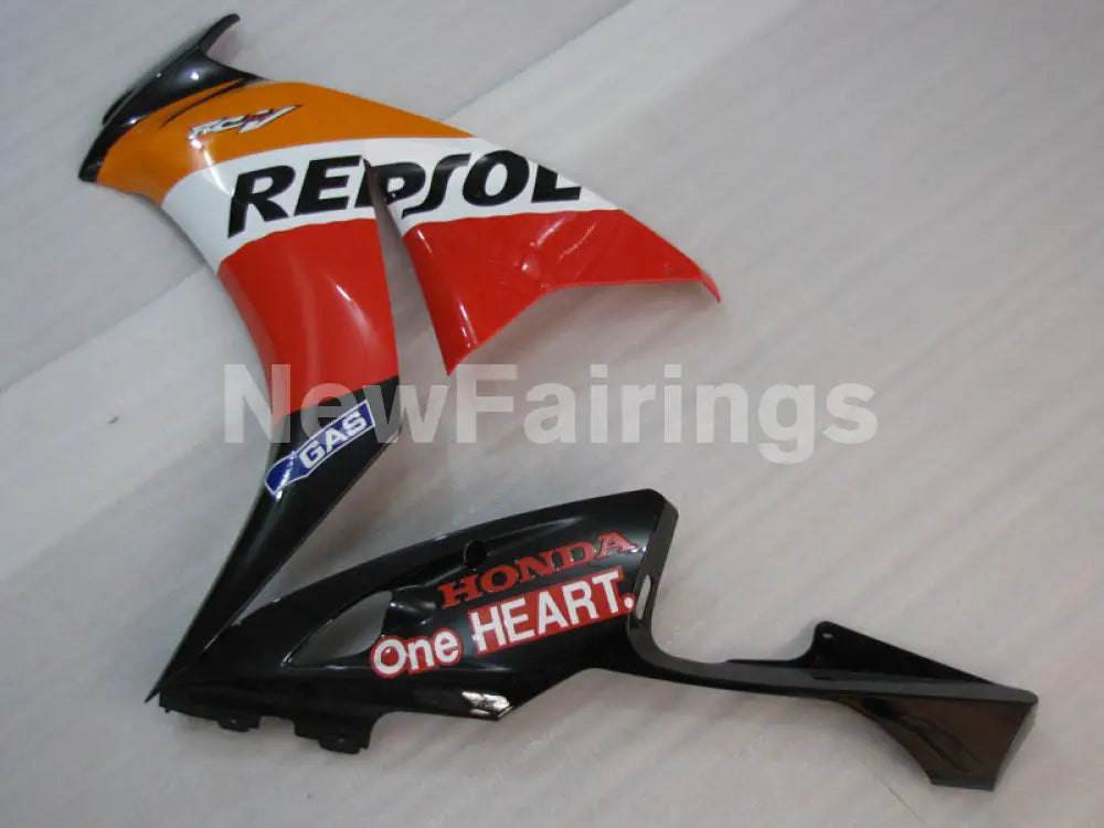Transform your CBR1000RR with our Orange Red & Black Repsol Fairing Kit ...