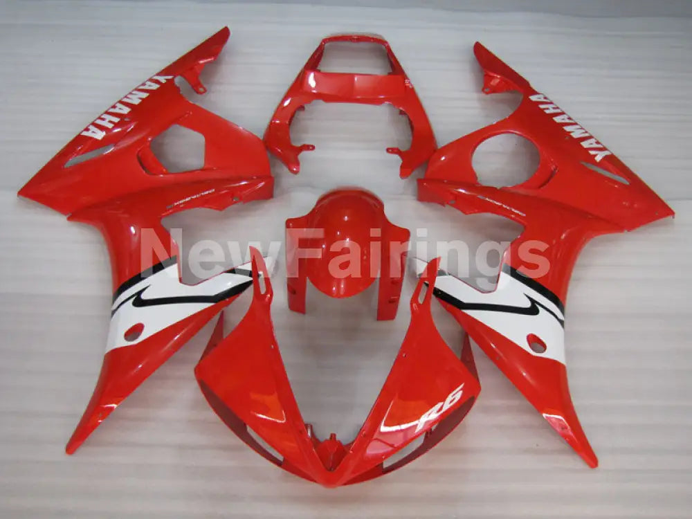 Heartfelt Red and White Factory Style YZF R6 Fairing Kit – NewFairings