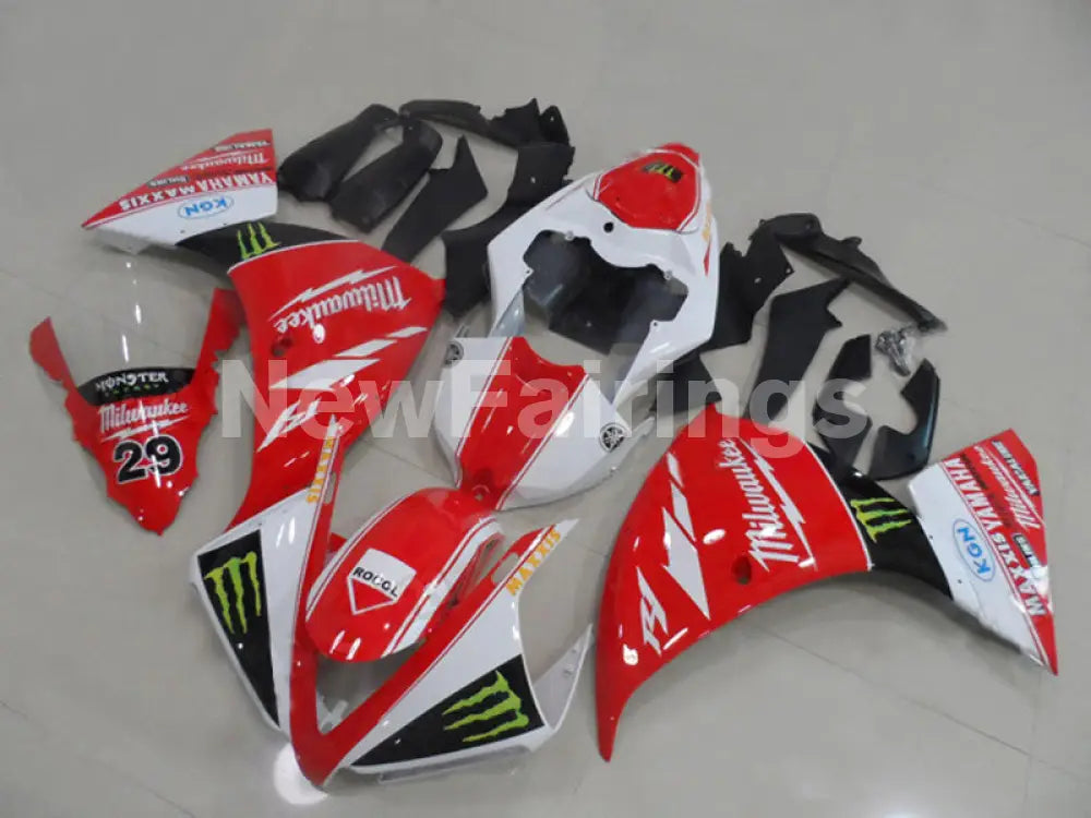Red and White Monster - YZF-R1 12-14 Fairing Kit – NewFairing