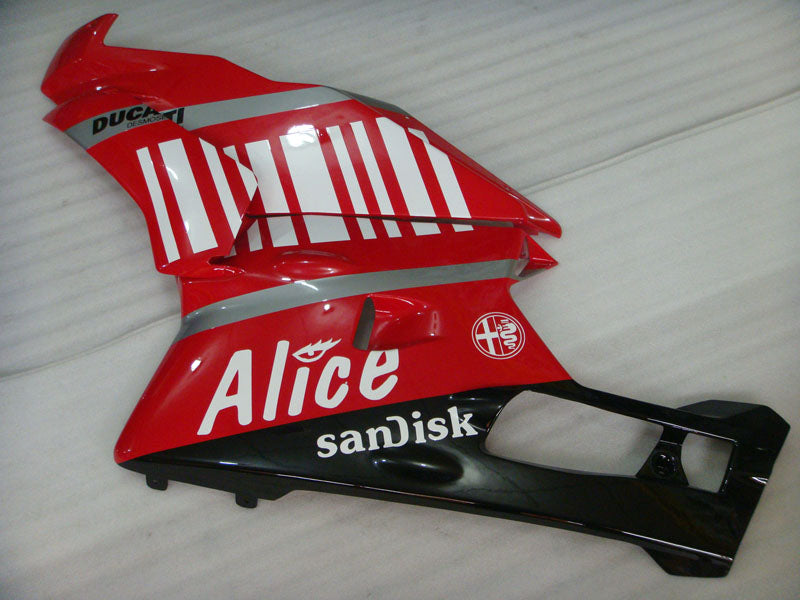 Red and Black Alice Ducati Fairing Kit for Passenger Seat – NewFairings