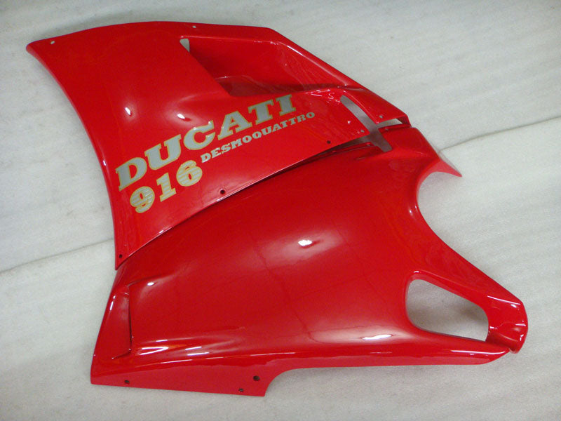Red and White Factory Style - Ducati 916 96-02 Fairing Kit (Single Pas ...