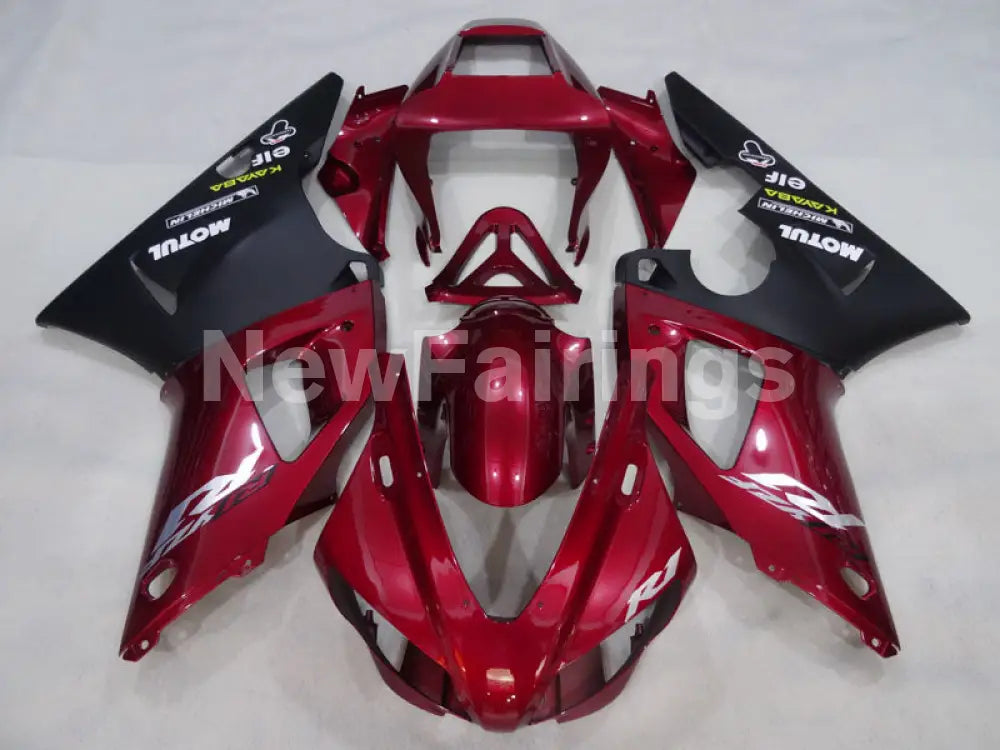 Wine Red and Black YZF-R1 Fairing Kit 98-99 – NewFairings