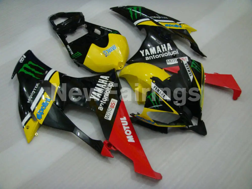 Yellow and Black Red Monster Fairing Kit for YZF R6 08 16 – NewFairings